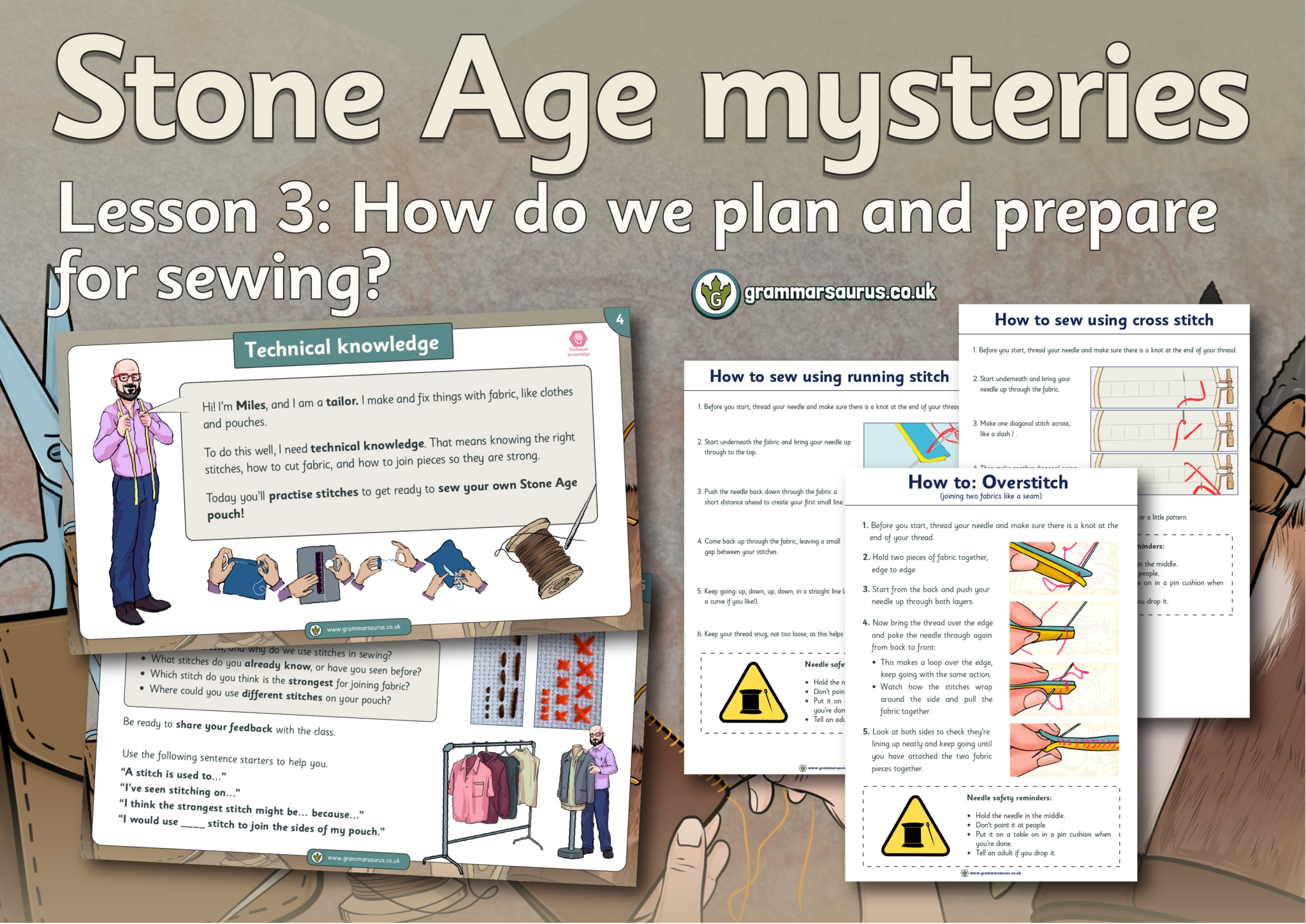 Year 3 - Textiles - Stone Age mysteries - How do we plan and prepare ...