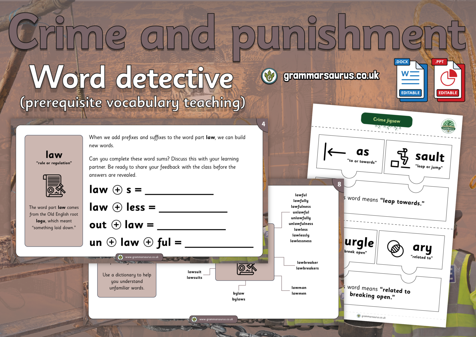 Year 6 History – Crime and Punishment – Word detective (prerequisite ...