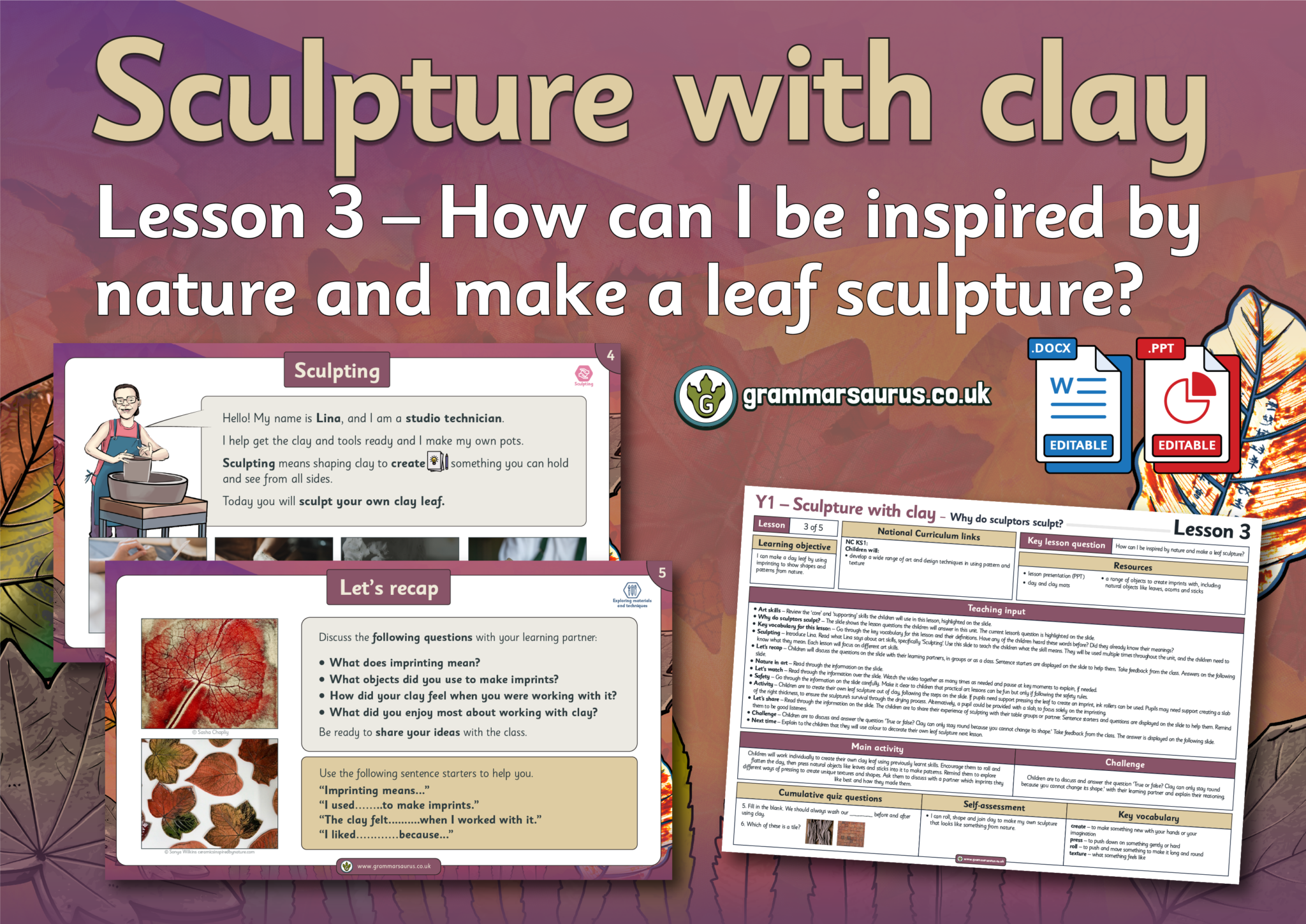 Year 1 Art – Sculpture with clay – How can I be inspired by nature and ...