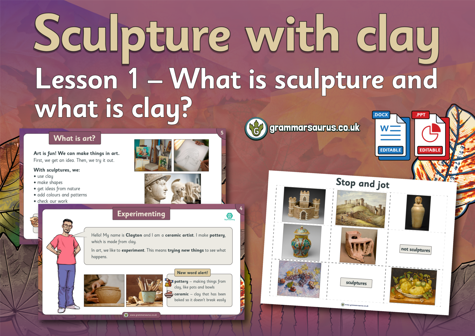 Year 1 Art – Sculpture with clay – What is sculpture and what is clay ...