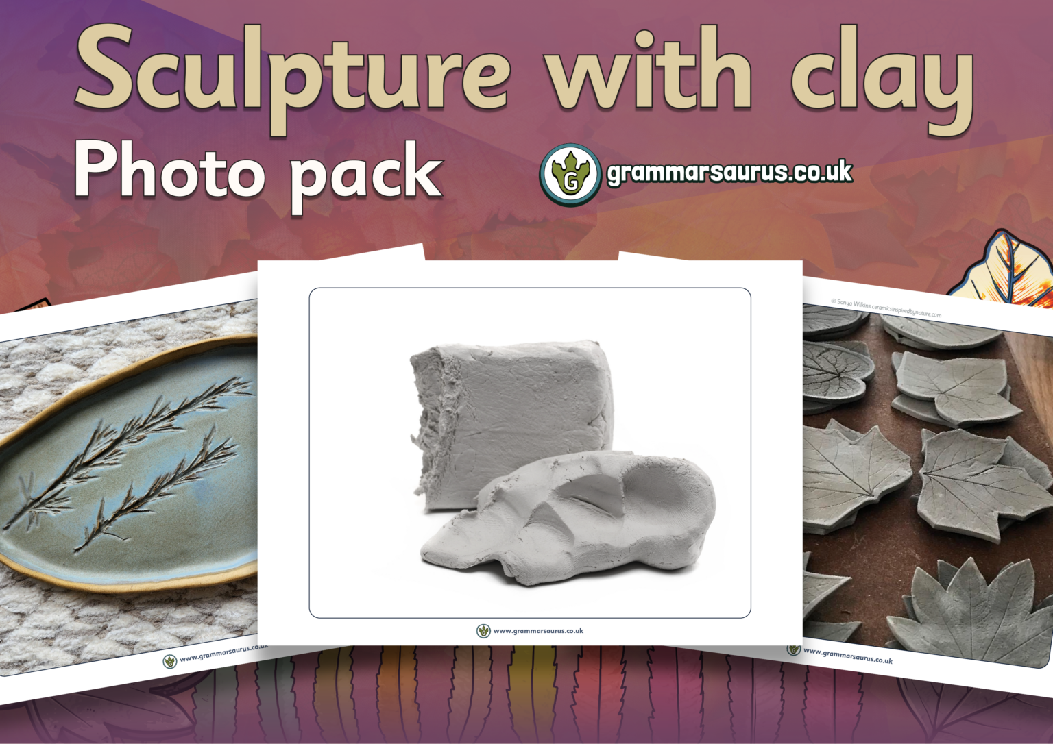 Year 1 Art – Sculpture with clay – Photo pack - Grammarsaurus