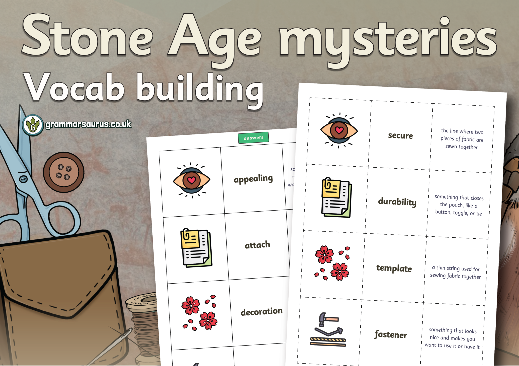 ad vocab building - Grammarsaurus