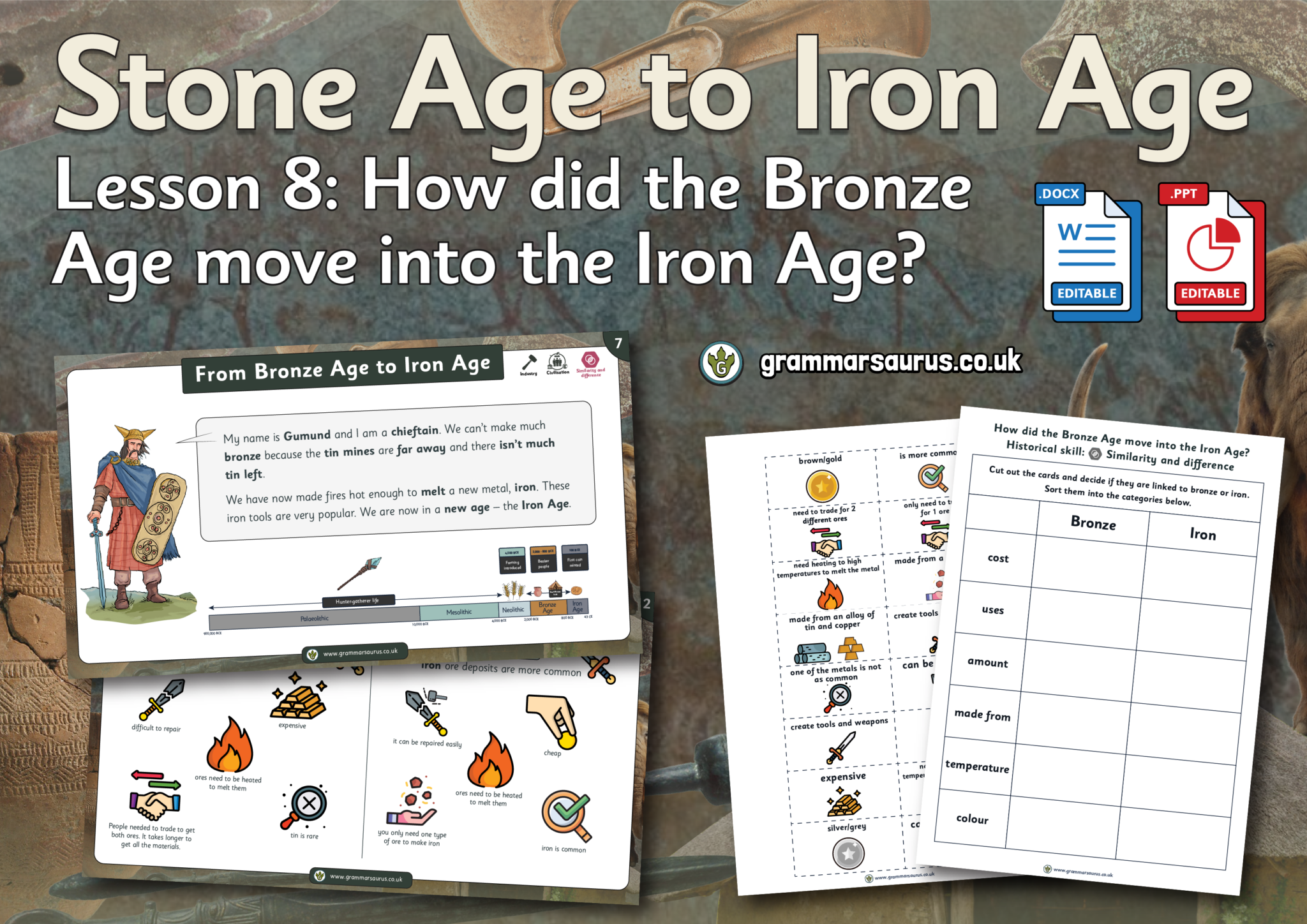 Year 3 History - Stone age to Iron age - How did the Bronze Age move ...