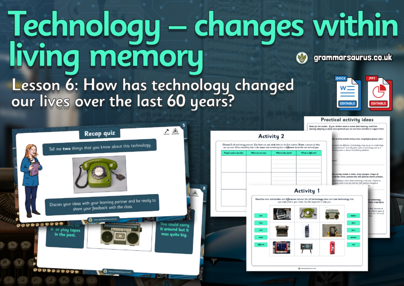 Year 2 History - Changes in Technology – How has technology changed our ...