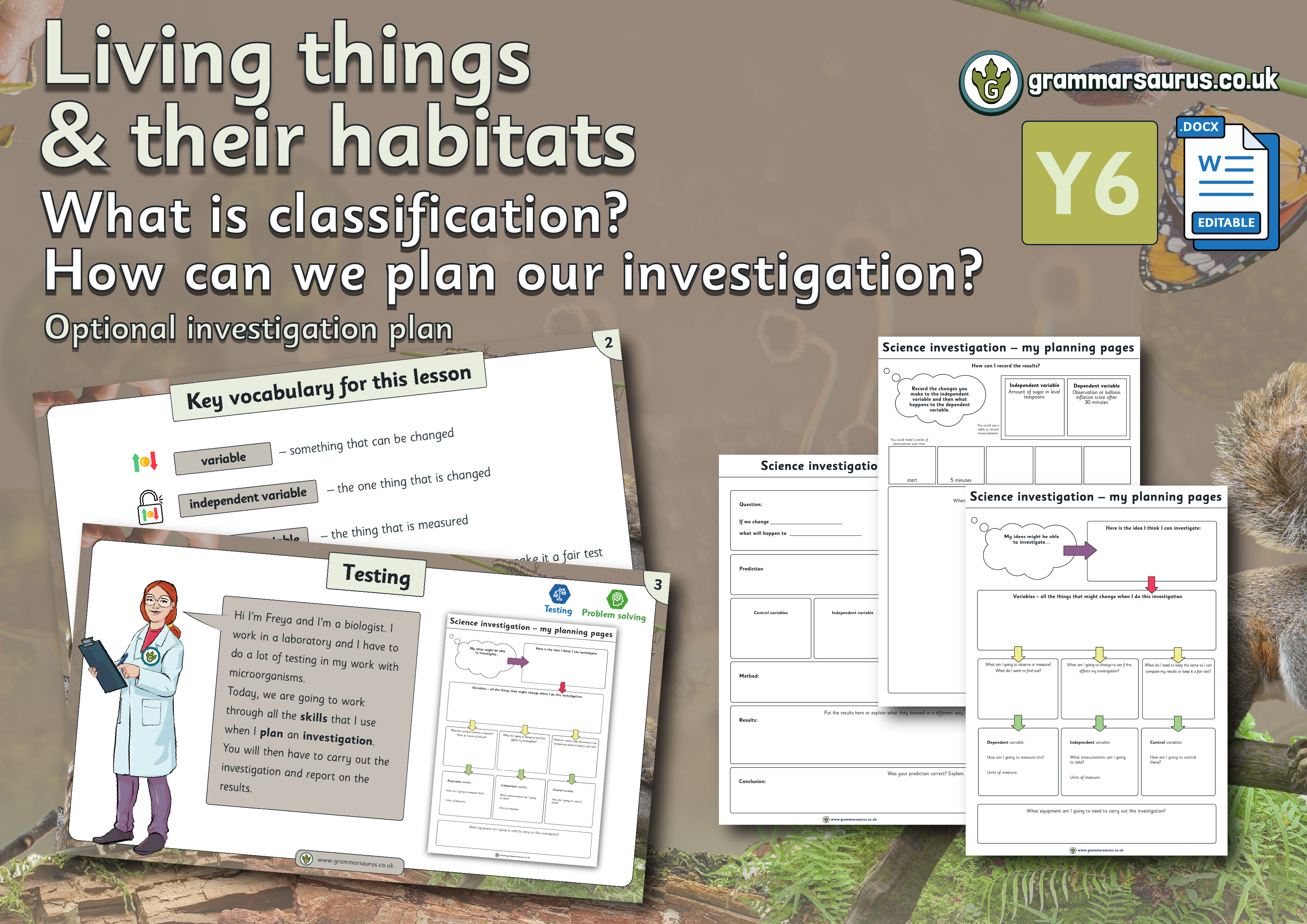Year 6 Science - Living things and their habitats – What is ...