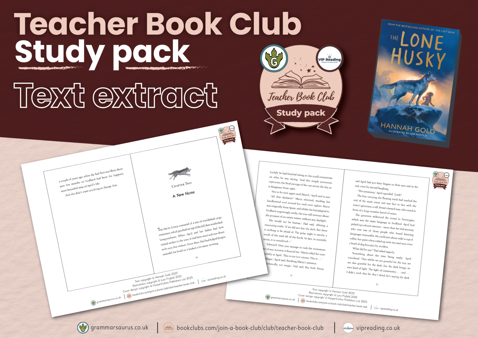 Teacher Book Club - The Lone Husky - Hannah Gold - Text extract ...