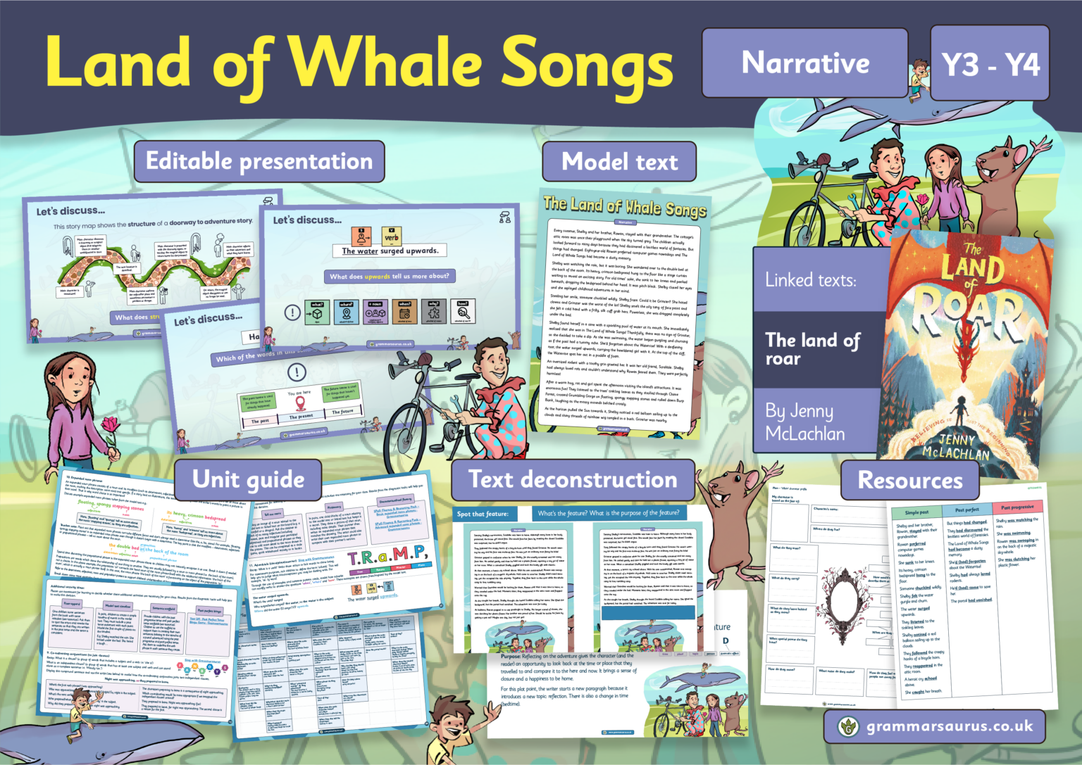 Year 3/4 Unit Guide – Narrative Pack – Land of Whale Songs - Grammarsaurus
