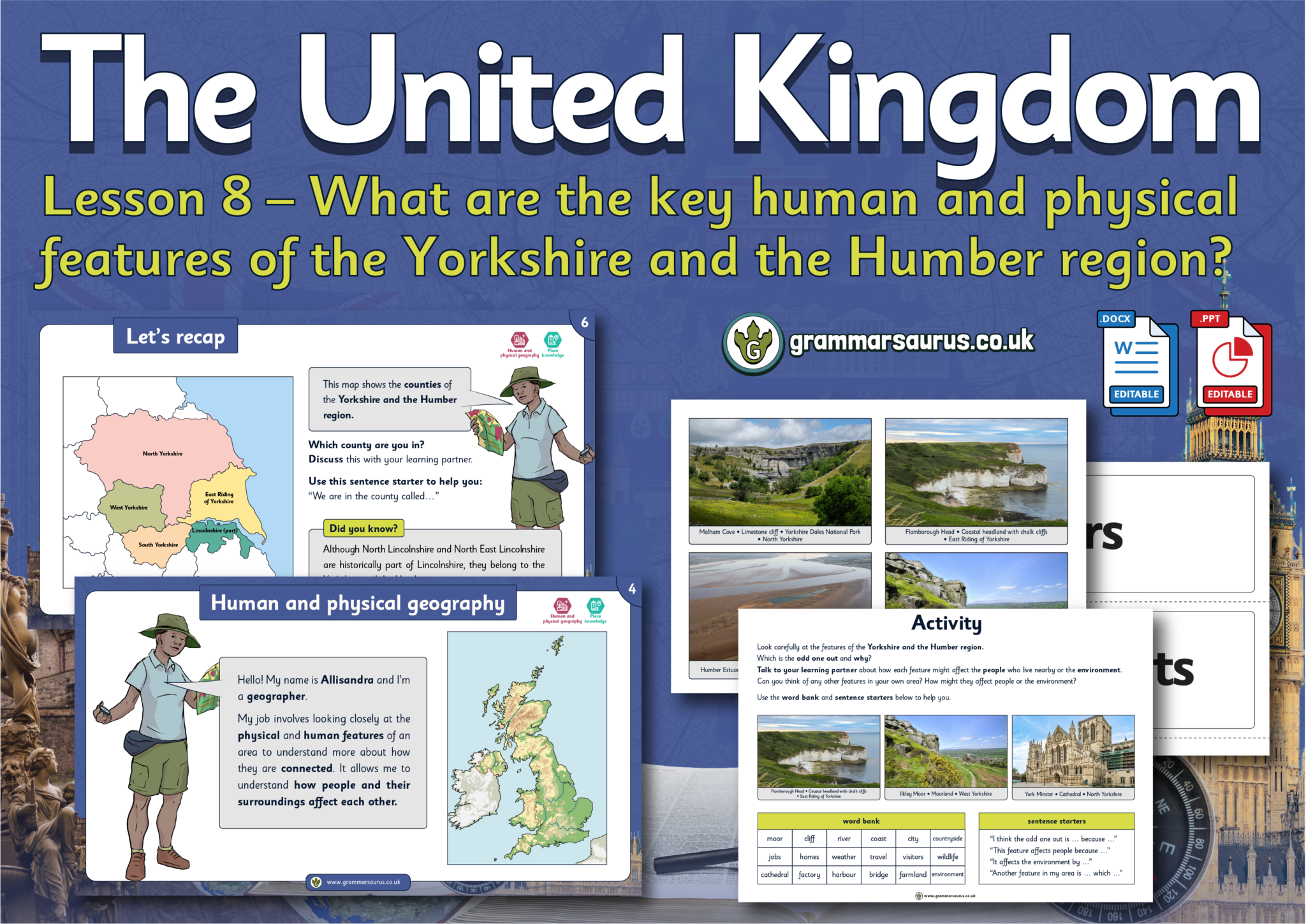 Year 3 Geography - The United Kingdom - What are the key human and ...