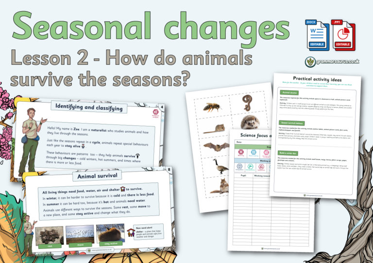 Year 2 Science - Seasonal Changes - How do animals survive the seasons ...