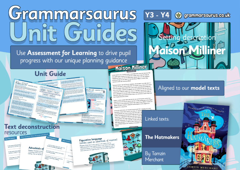 Year 3/4 Unit Guide – Setting Description - Maison Milliner - Grammarsaurus
