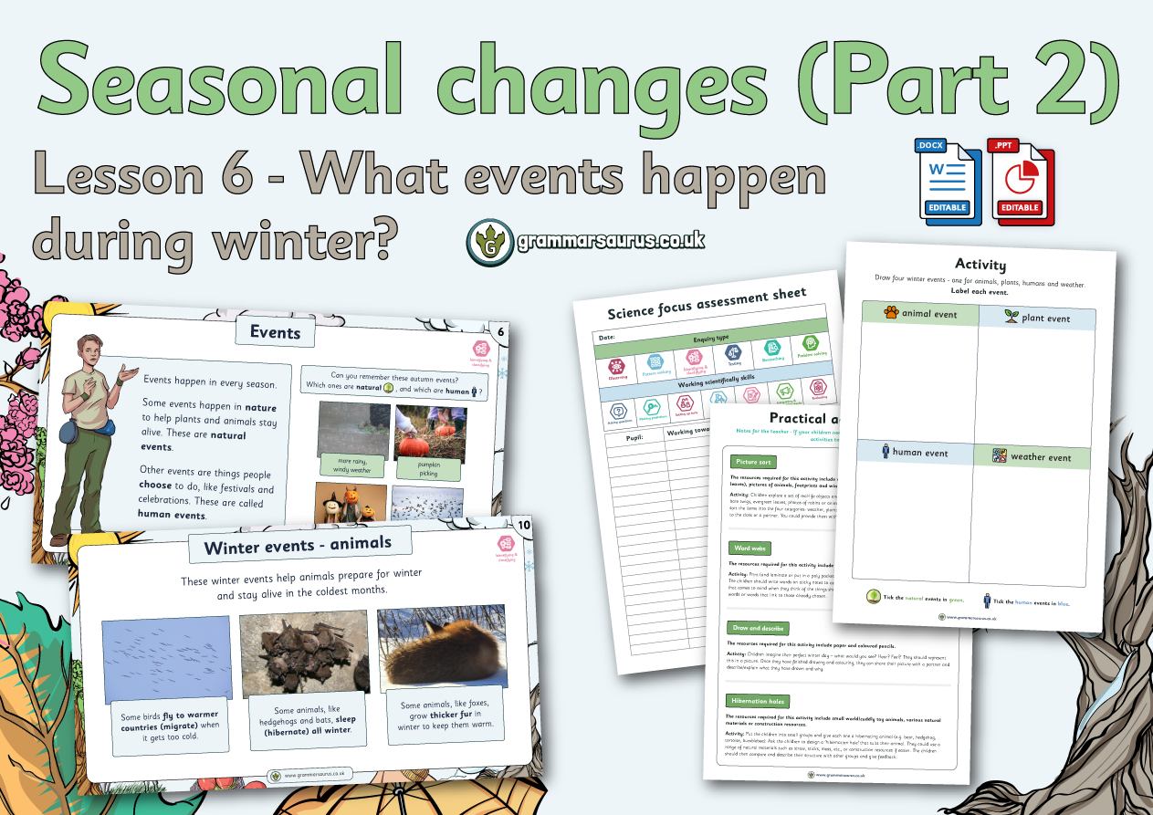 Year 1 Science – Seasonal Changes – What events happen during winter ...