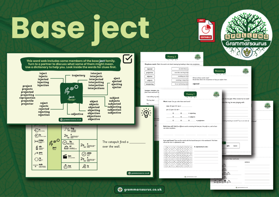 Y3 objective 15 (Base ject) - Grammarsaurus