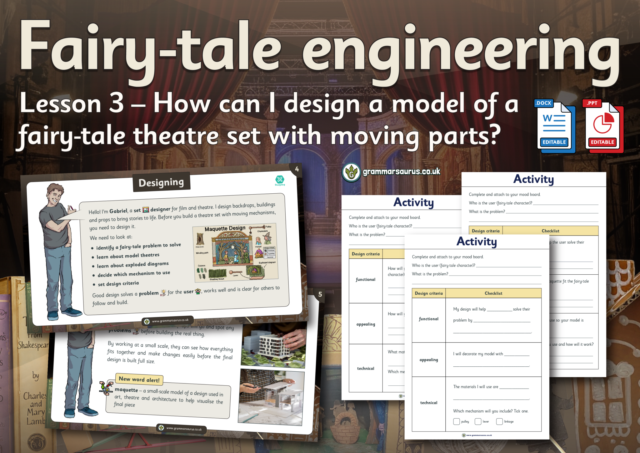 Year 5 - Fairy-tale engineering - How can I design a model of a fairy ...