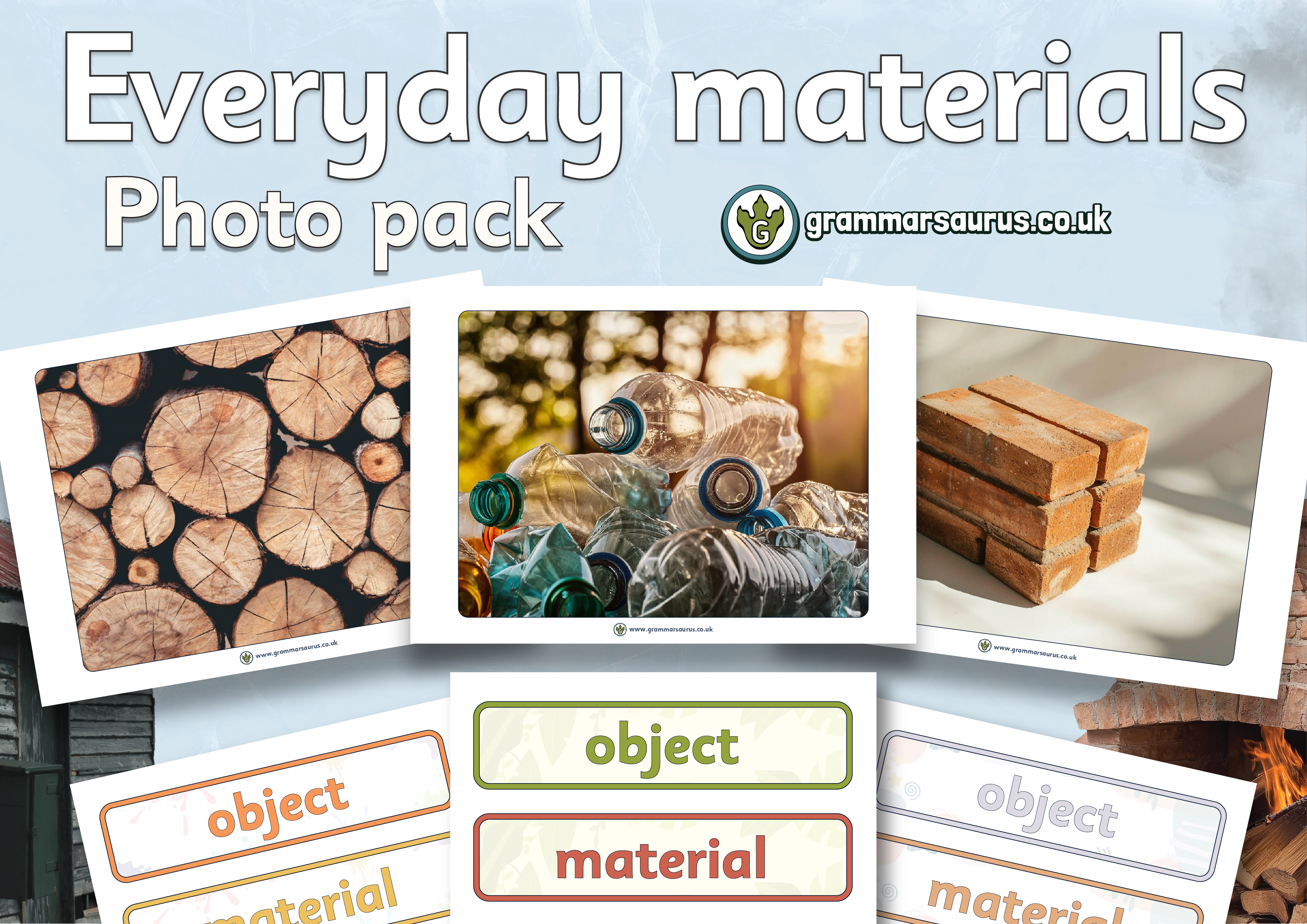 Science - Everyday materials - Photo pack - Grammarsaurus