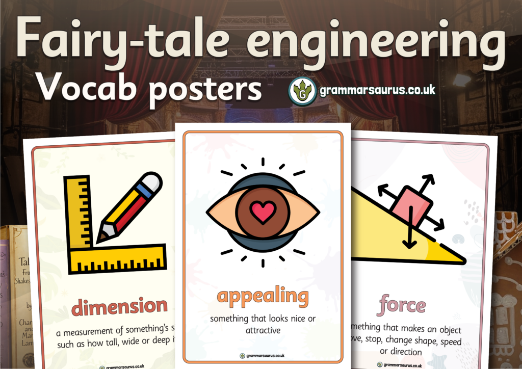 Year 5 - Fairy-tale engineering - Vocab posters (definitions ...