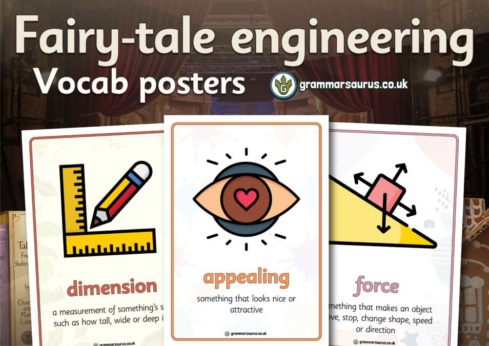 Year 5 - Fairy-tale engineering - Vocab posters (definitions ...