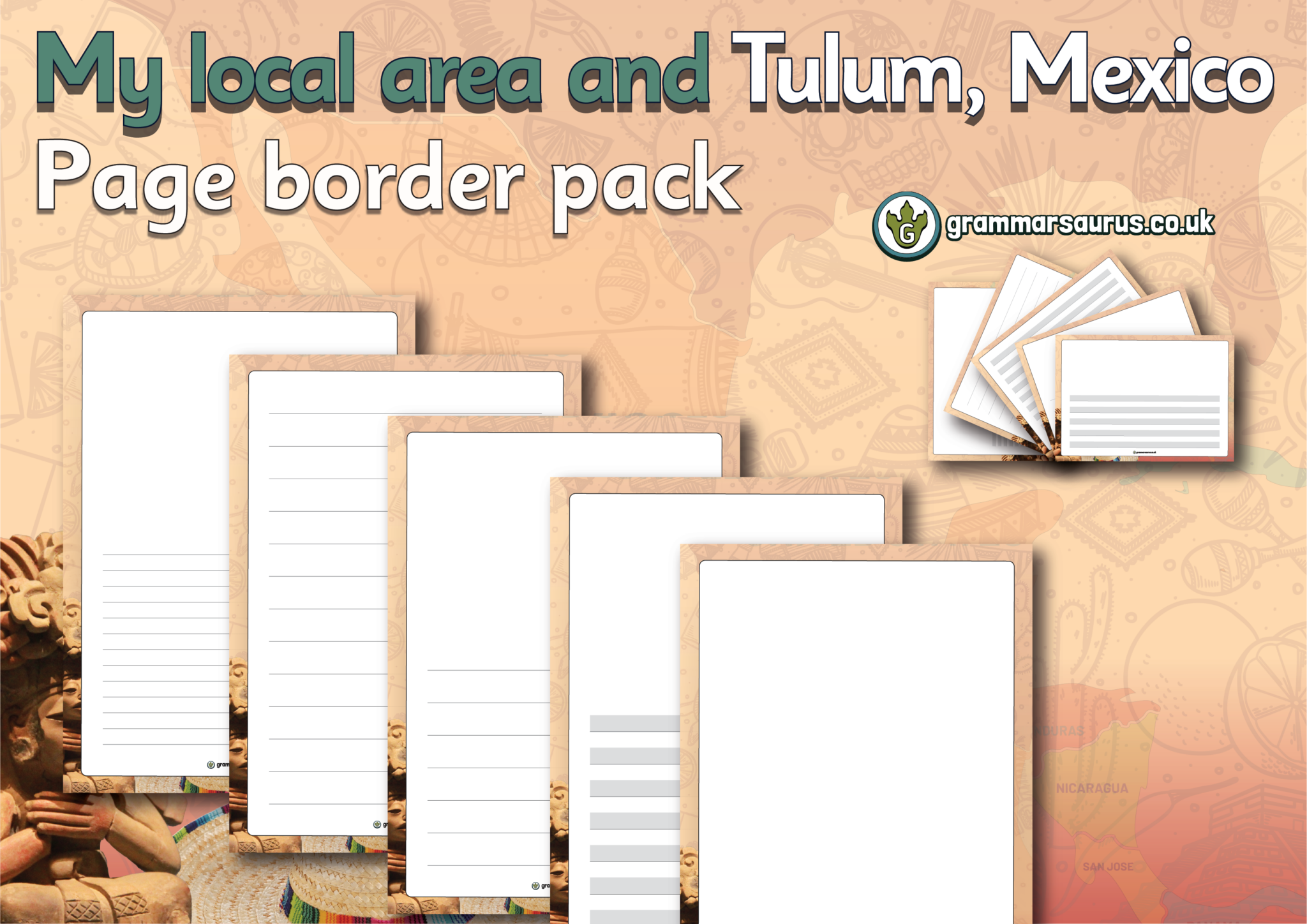 Year 2 Geography – My Local Area and Tulum, Mexico – Page border pack ...