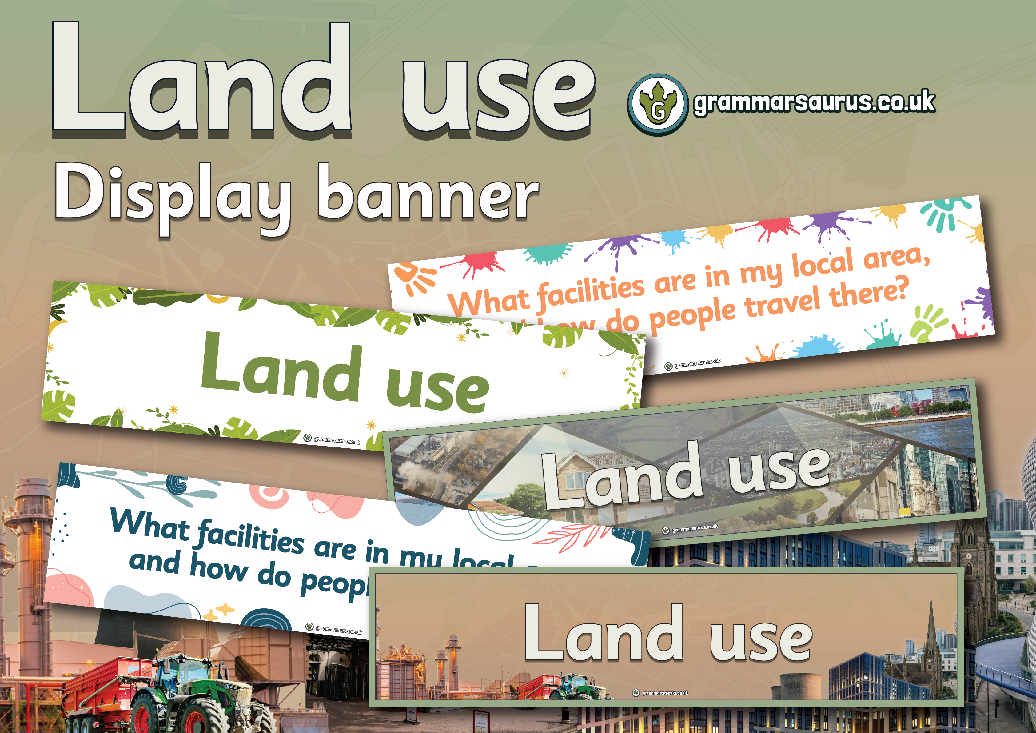 Year 3 Geography – Land use (Fieldwork unit) – Display banner ...