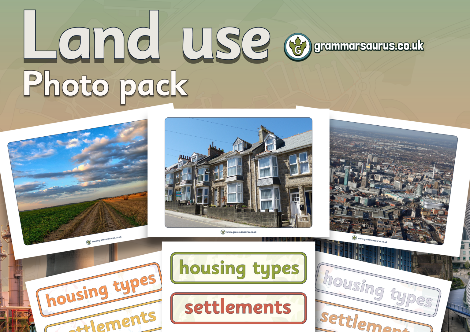 Year 3 Geography – Land use (Fieldwork unit) – Photo pack - Grammarsaurus