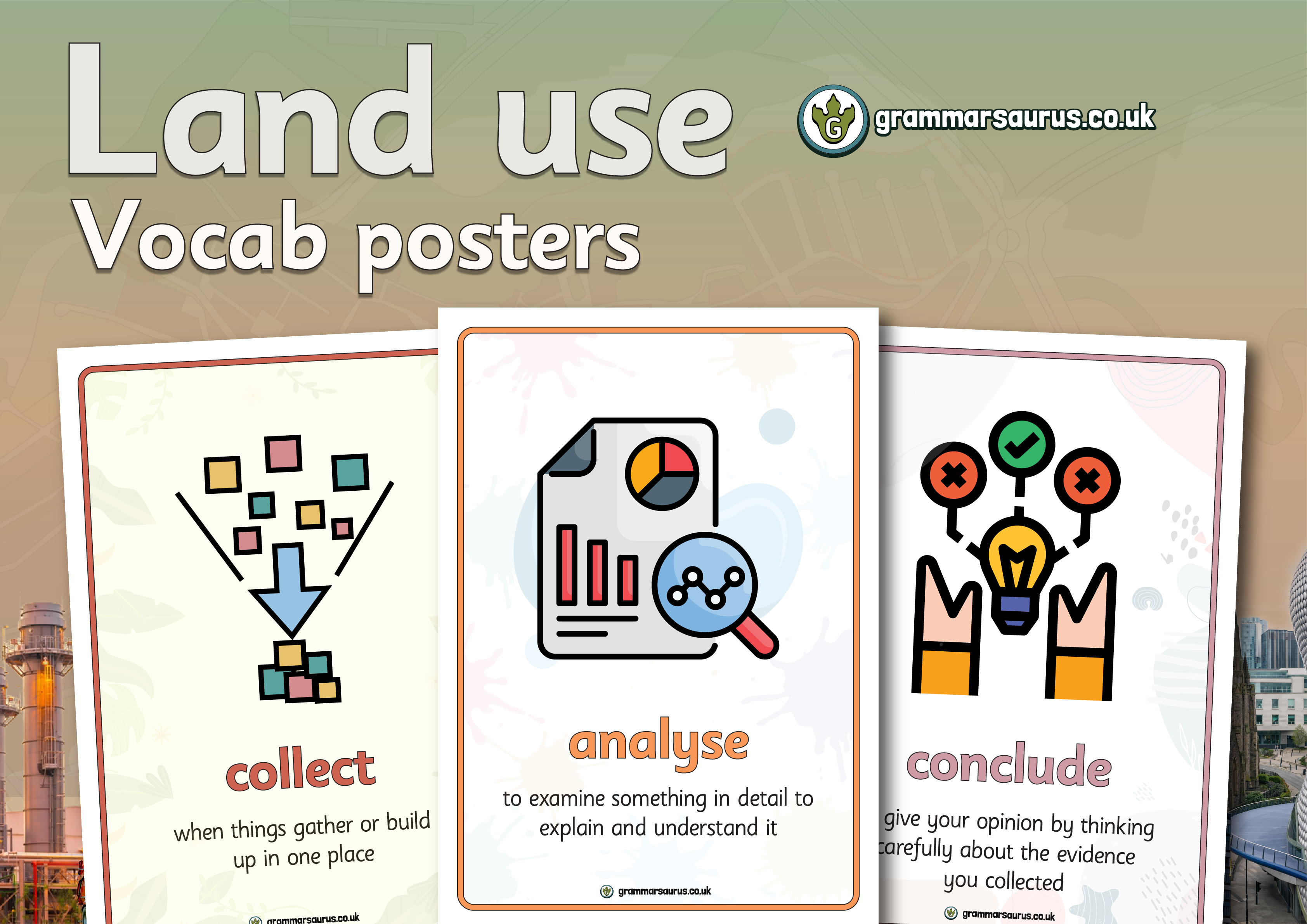 Year 3 Geography – Land use (Fieldwork unit) – Vocab posters ...
