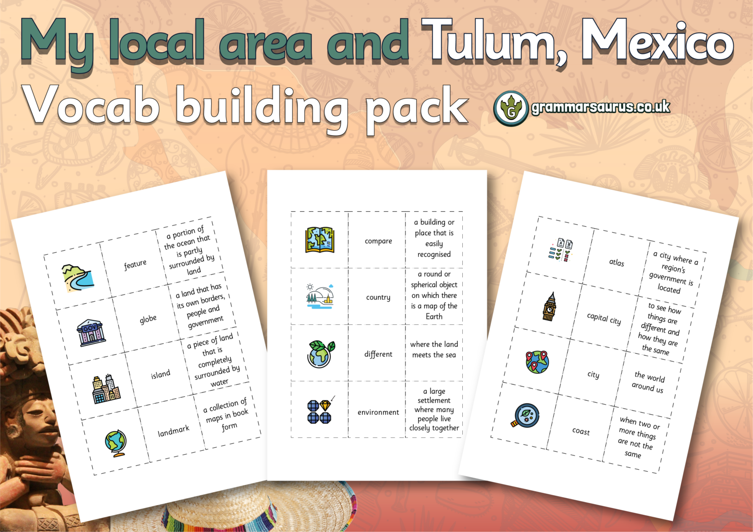 Year 2 Geography – My Local Area and Tulum, Mexico – Vocab building ...