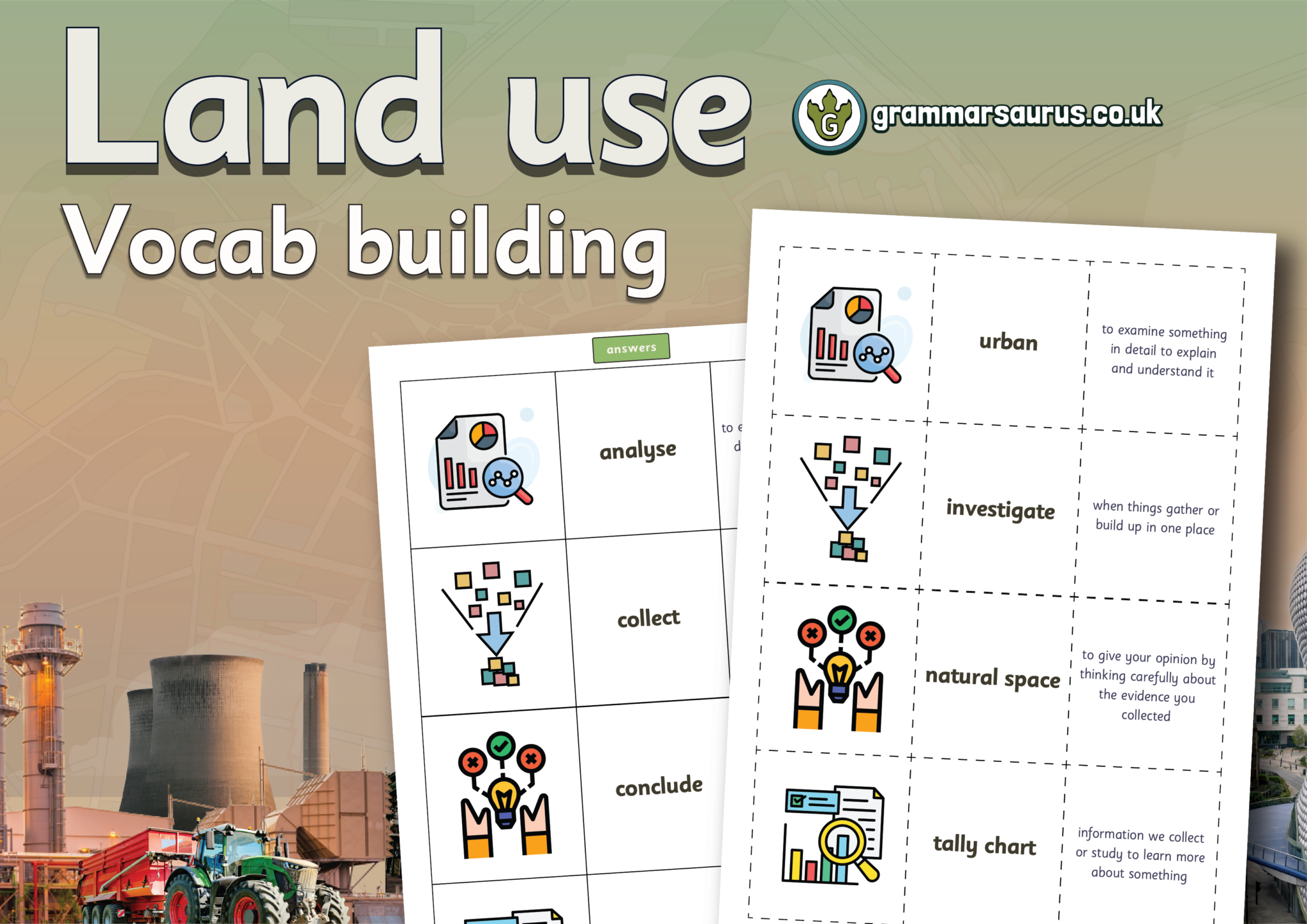 Year 3 Geography – Land use (Fieldwork unit) – Vocab building ...