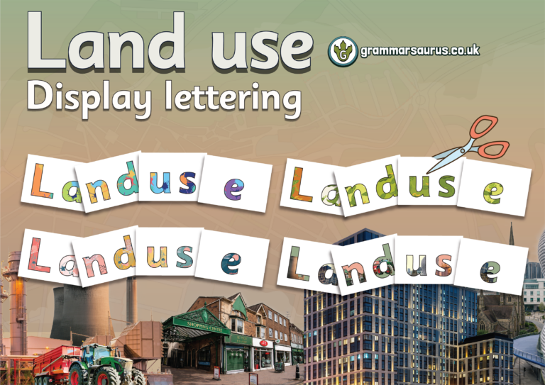 Year 3 Geography – Land use (Fieldwork unit) – Display lettering ...