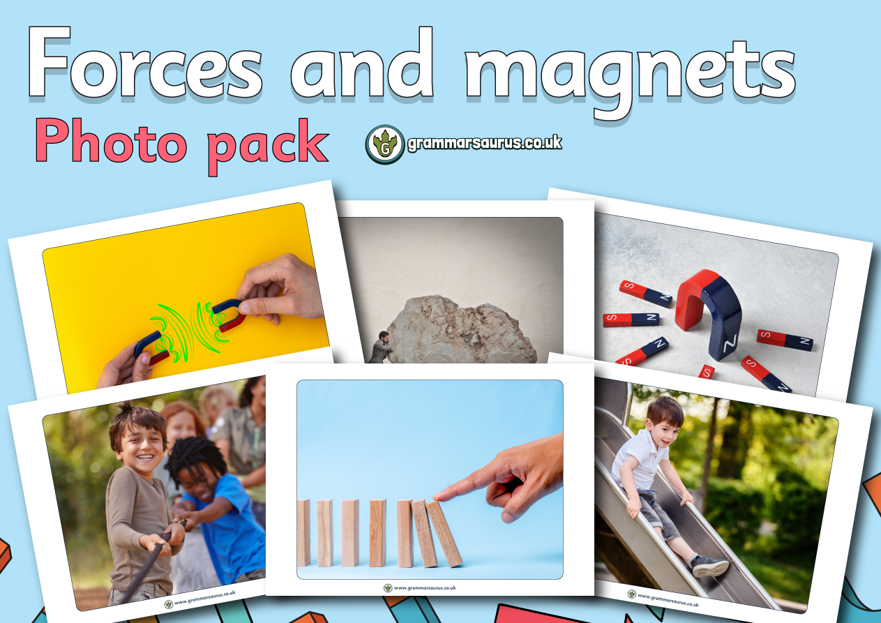 Year 3 Science - Forces and Magnets - Photo pack - Grammarsaurus