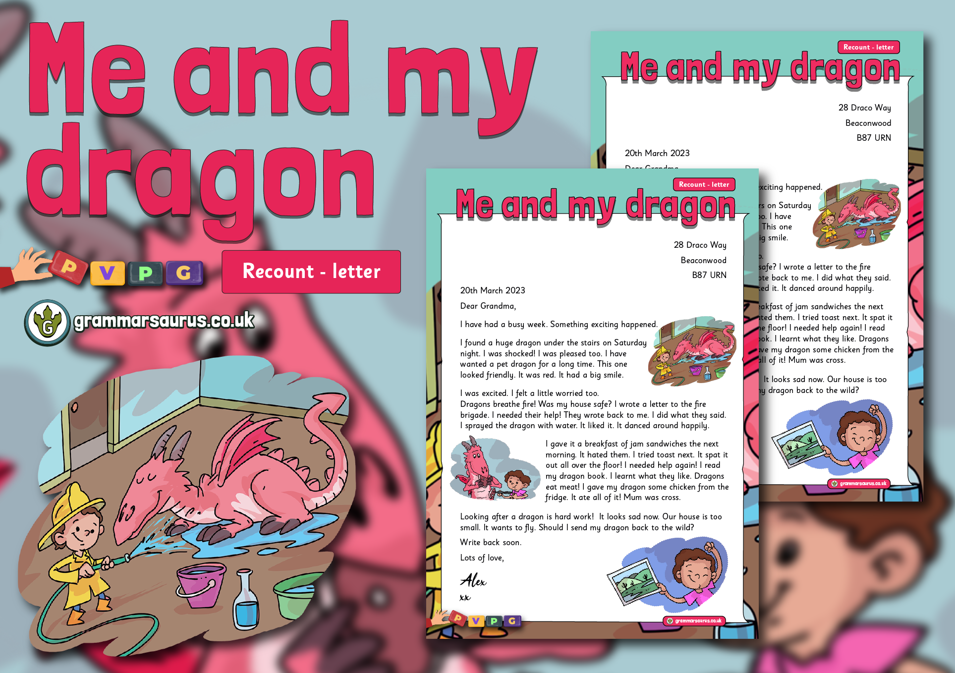 Year 1 PVPG Model Text – Recount - Letter – Me and my dragon ...