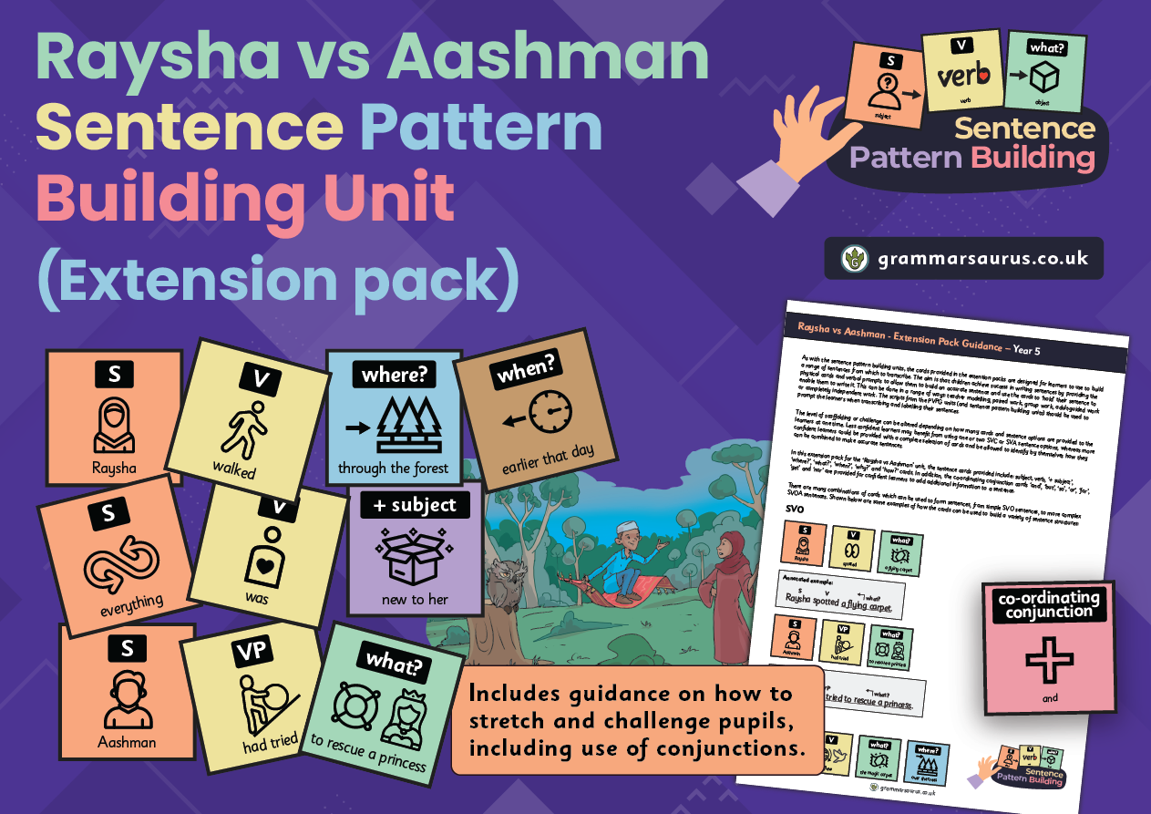 Raysha vs Aashman Sentence Pattern Building Unit (Extension Pack ...