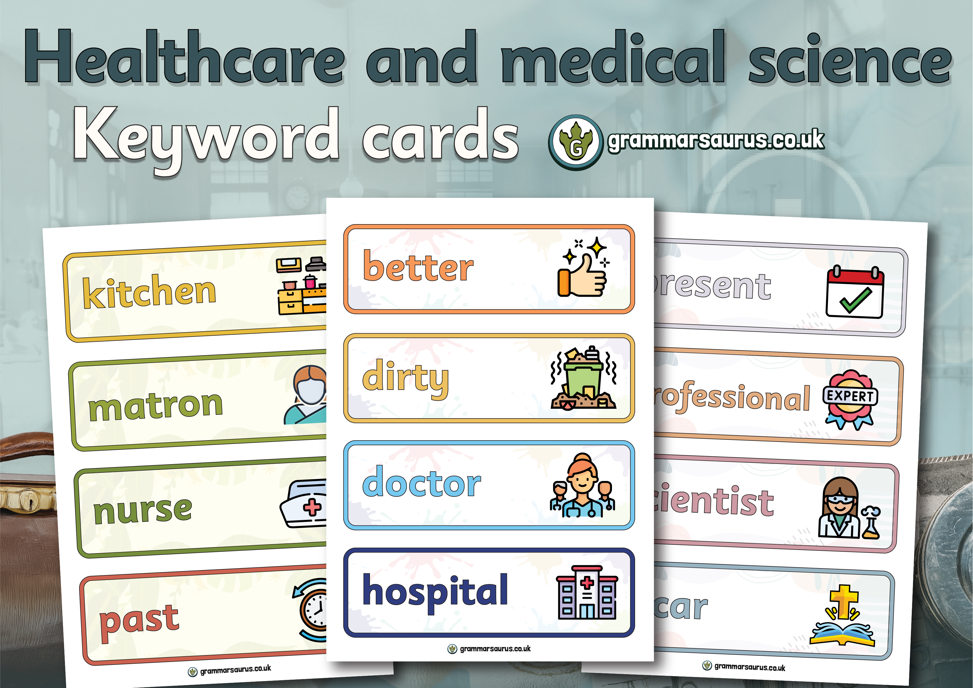 KS1 History – Healthcare and medical science – Keyword cards ...