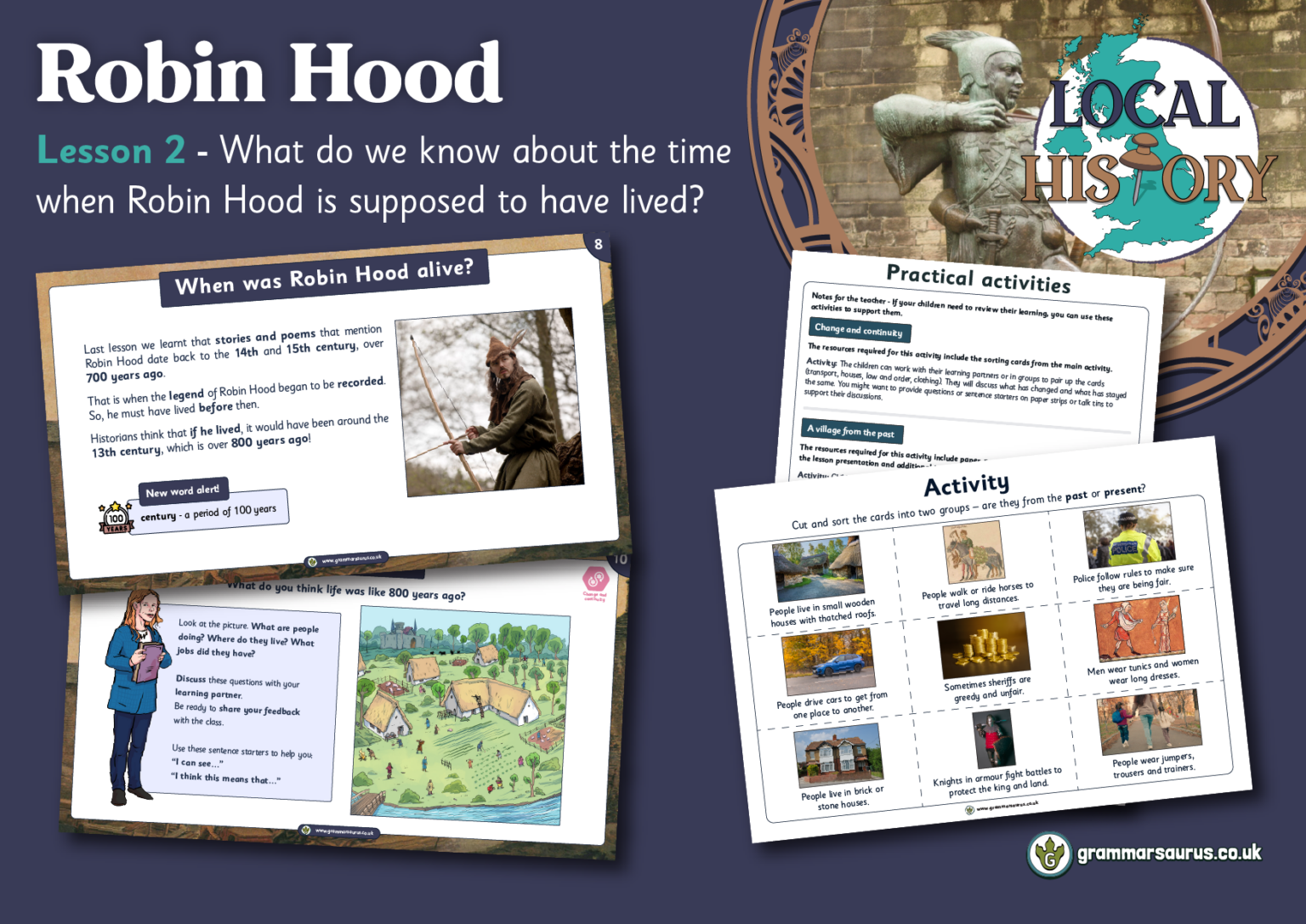 KS1 Local history – Robin Hood - How do we know about the time when ...