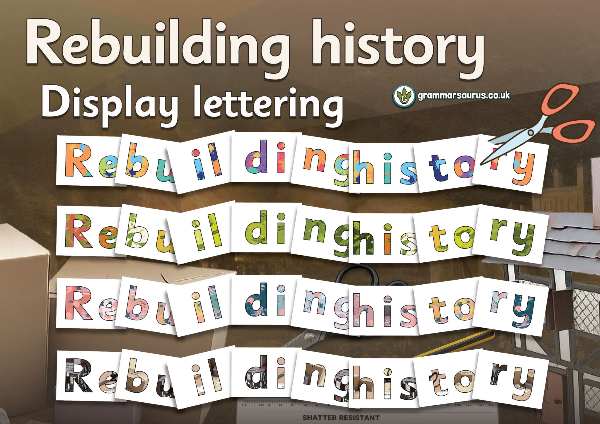 Year 2 – Rebuilding history – Display lettering - Grammarsaurus