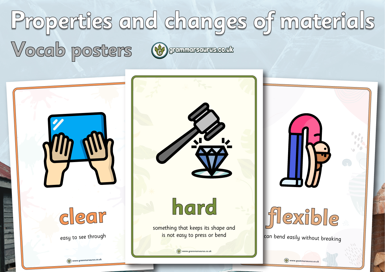 Year 5 Science - Properties and changes of materials – Vocab posters ...