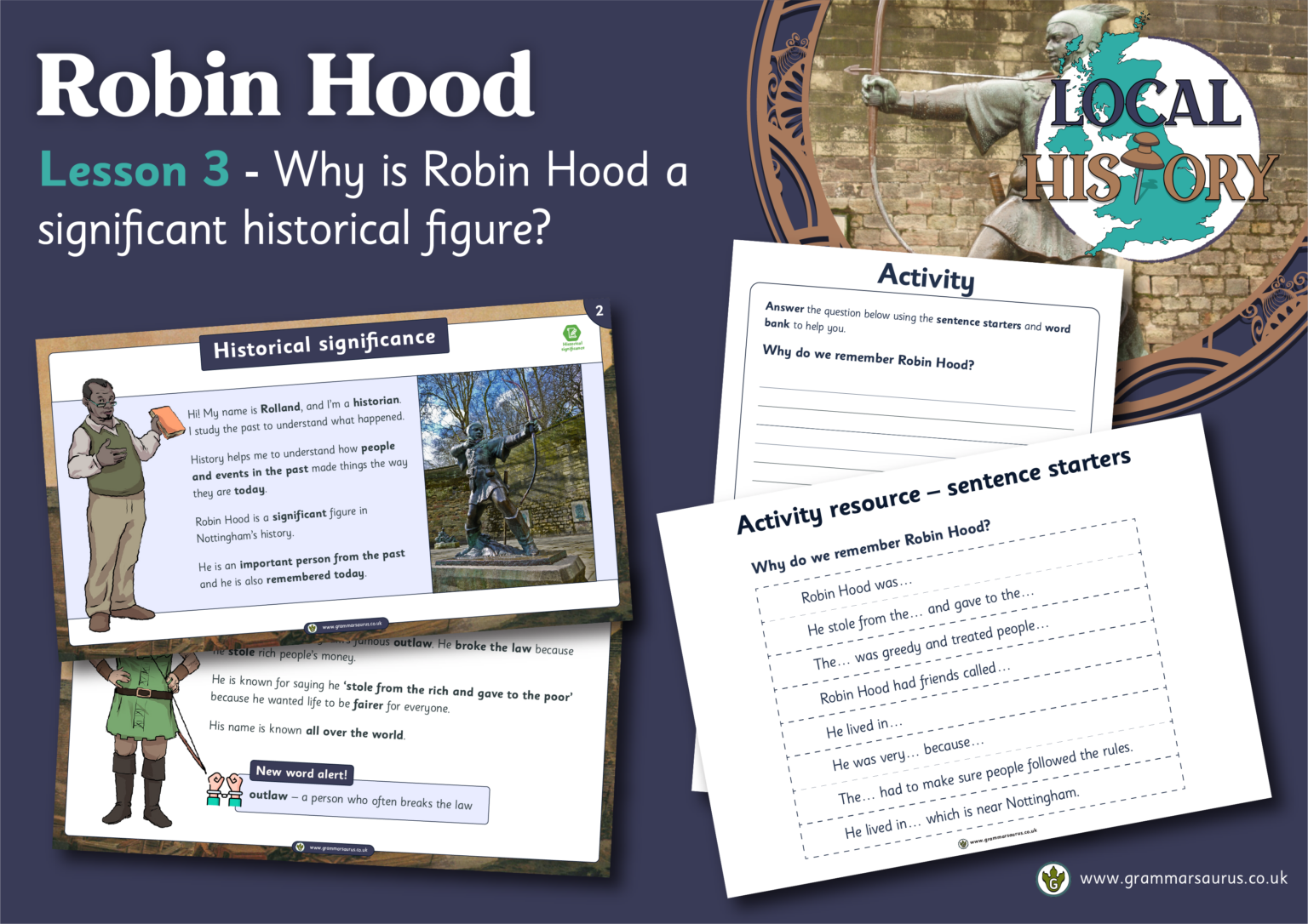 KS1 Local history – Robin Hood - Why is Robin Hood a significant ...