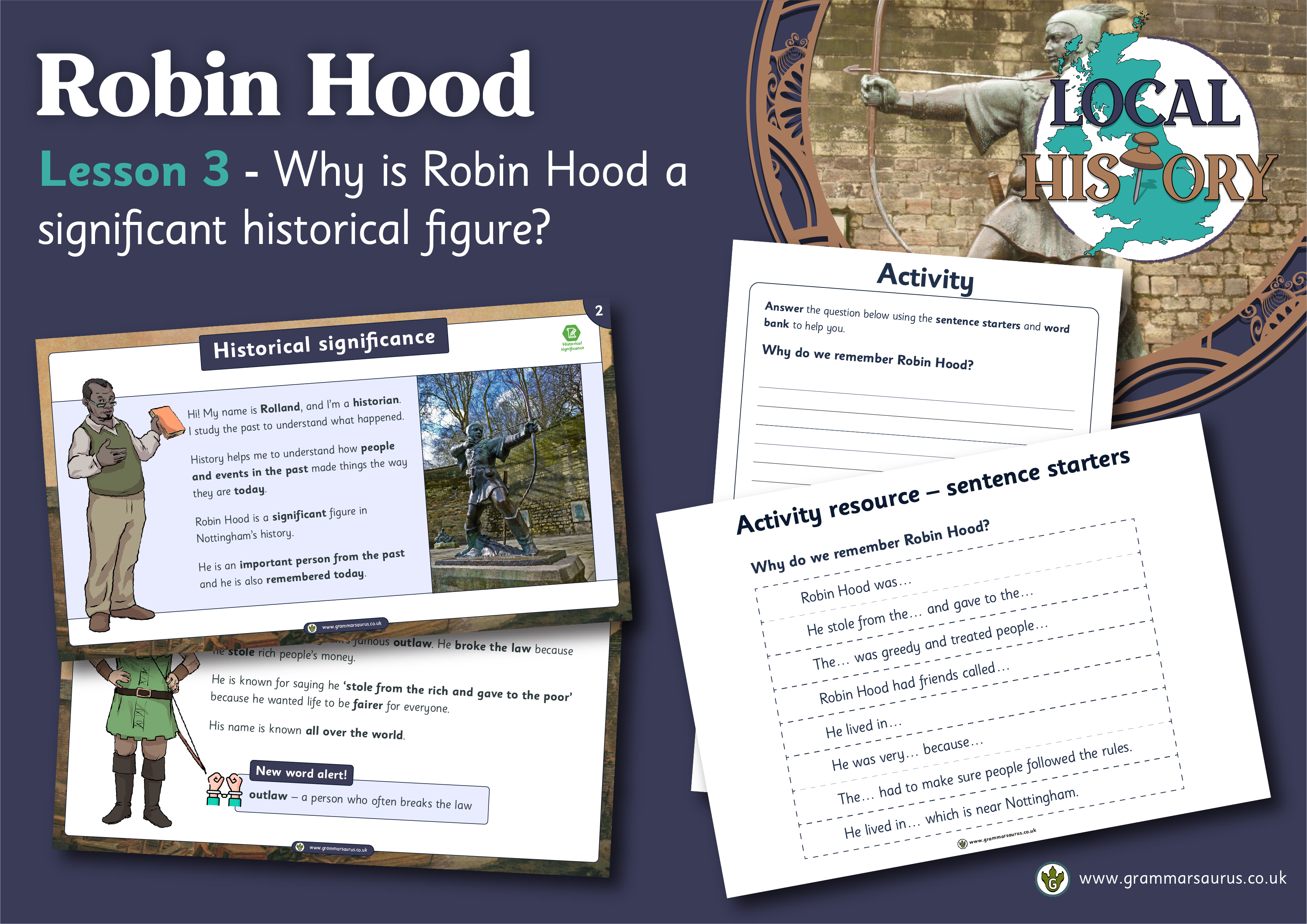 KS1 Local history – Robin Hood - Why is Robin Hood a significant ...