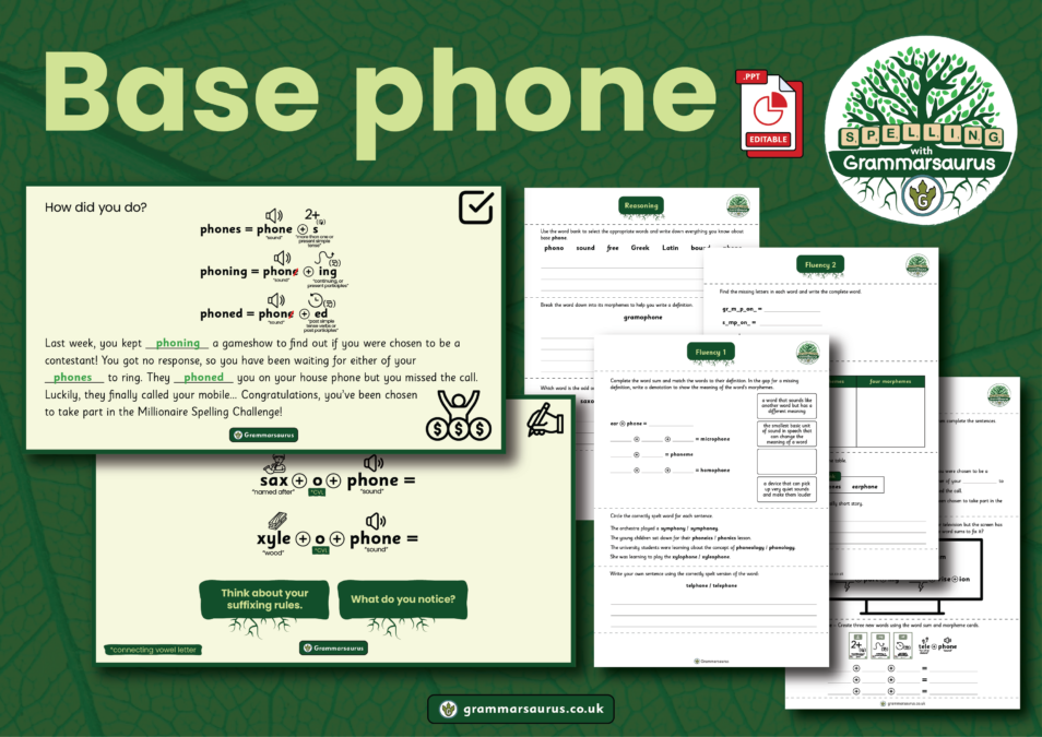 Y4 Objective 29 (Base phone) - Grammarsaurus