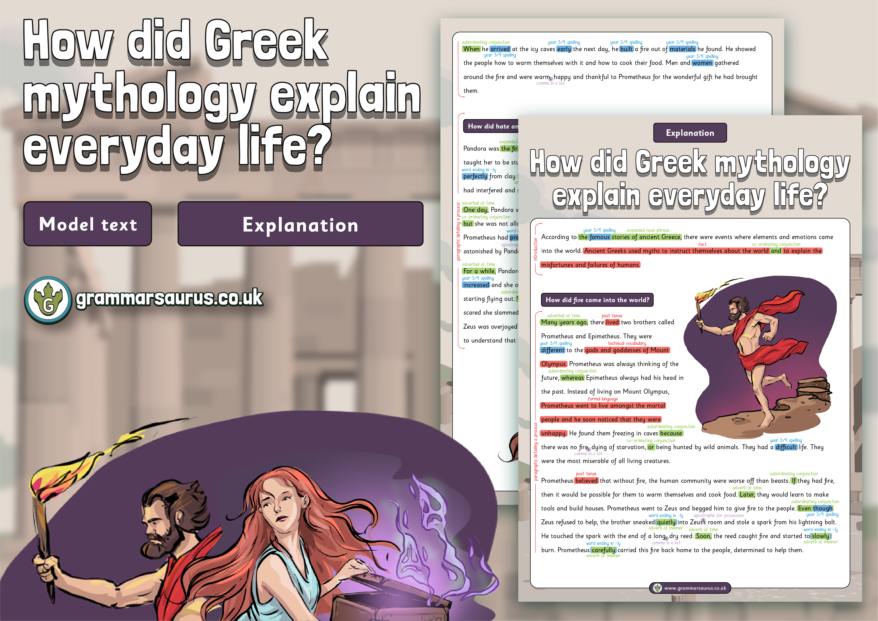Year 3 Model Text – Explanation - How did Greek mythology explain ...